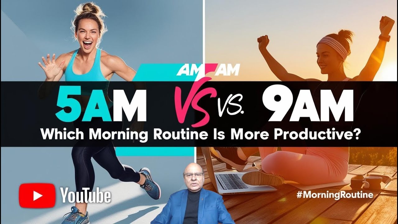 5AM vs 9AM कौनसी Morning Routine ज़्यादा Productive है ! #lifestyletips ...