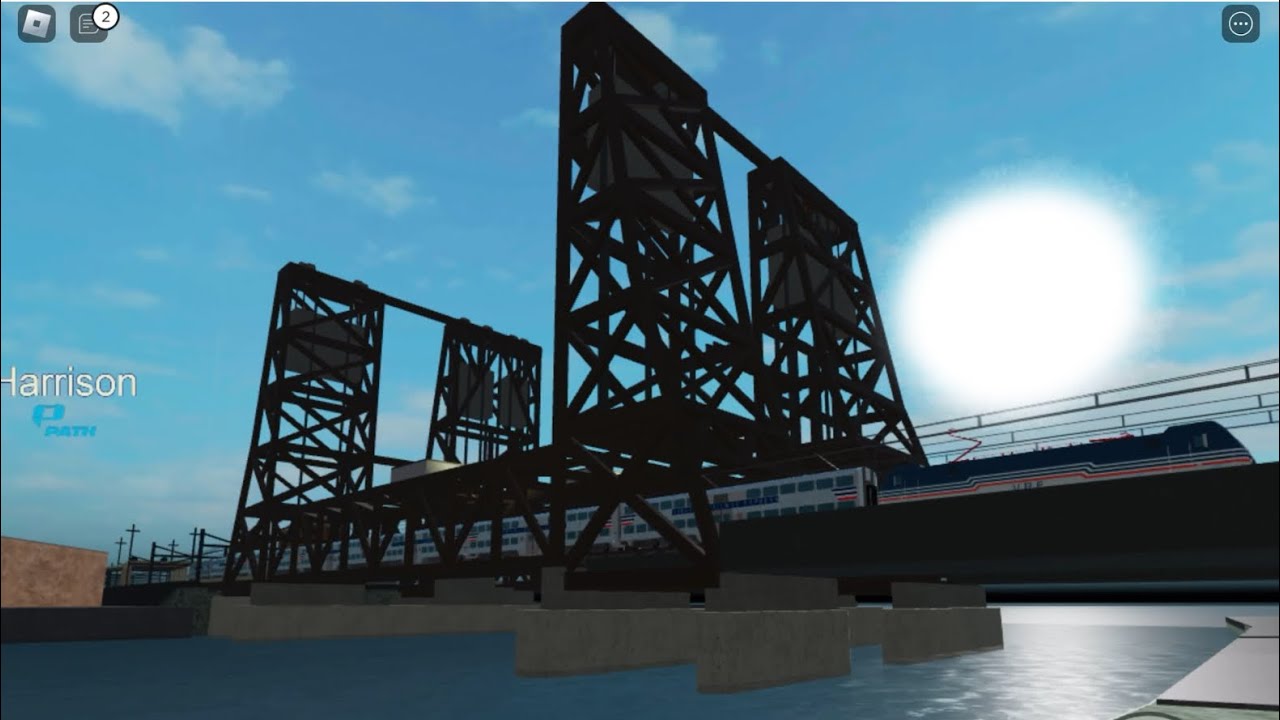 Roblox NEC VRE Train Crosses Bridge And Into Station - YouTube