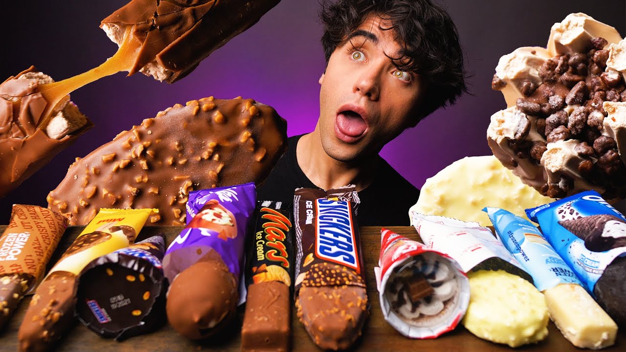 Asmr Candy Ice Cream Bars Snickers Milka Mars Oreo Kitkat
