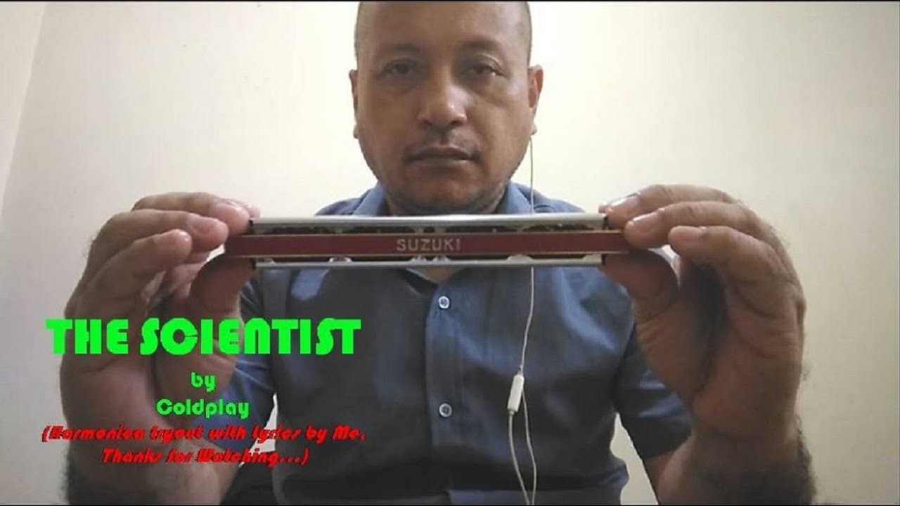 The Scientist by Coldplay (Harmonica Tryout with Lyrics) - YouTube