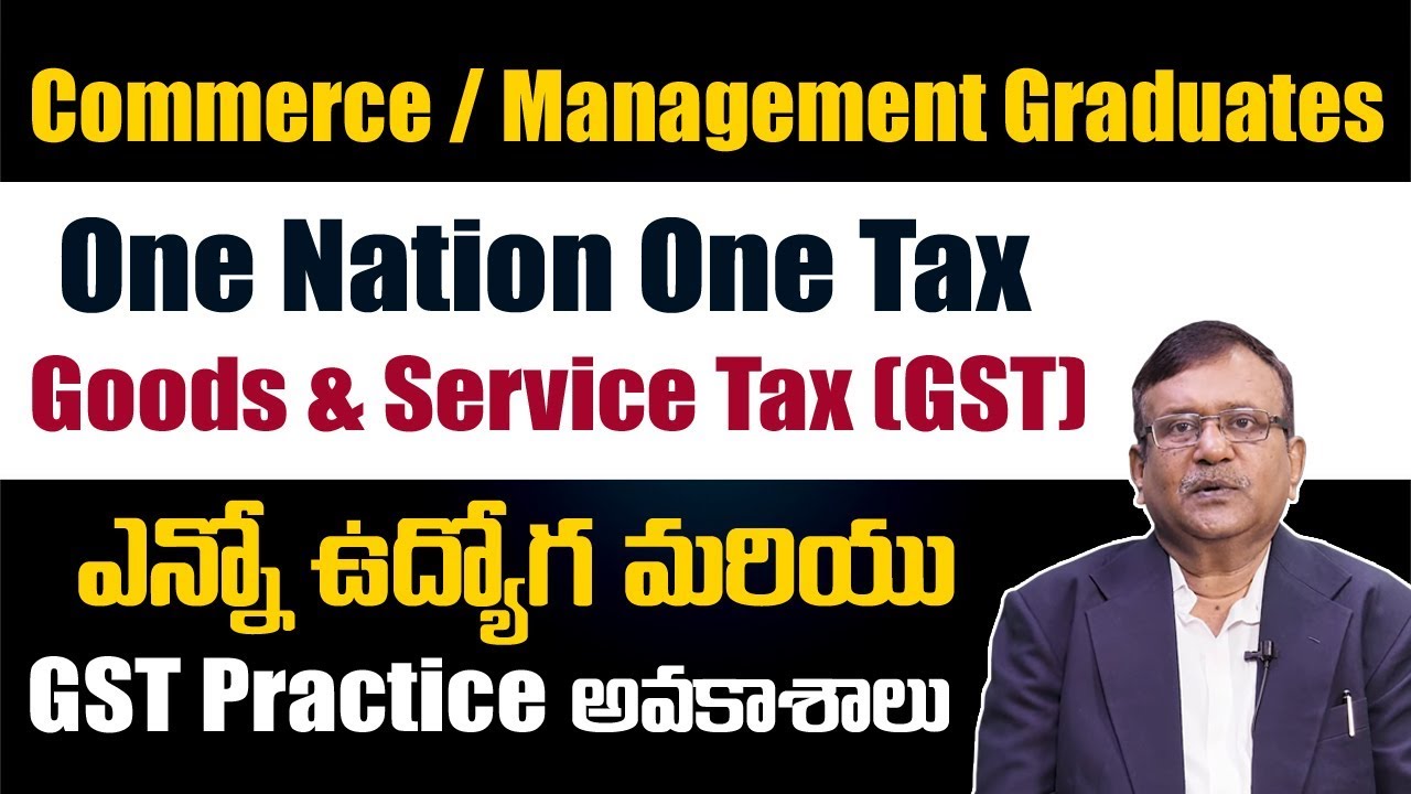 One Nation One Tax | GST Practice Jobs For Commerce, Management ...