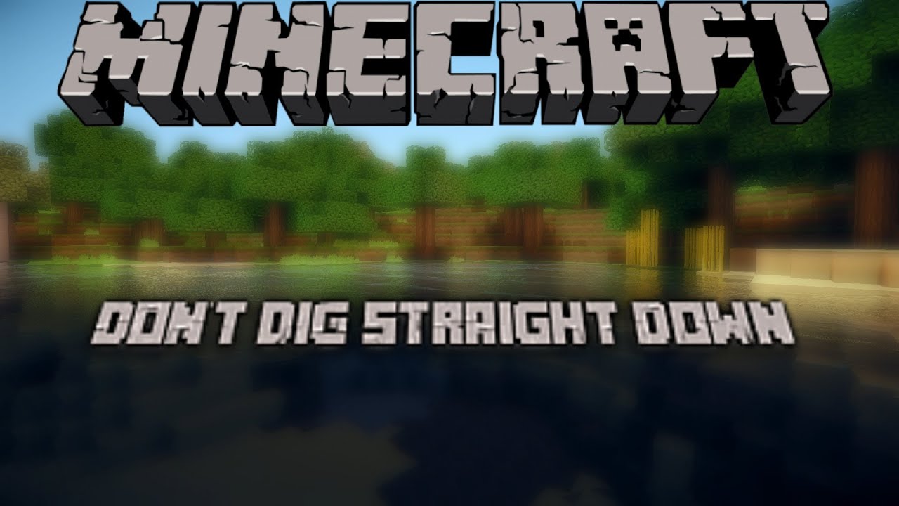 Dont dig straight down! | Minecraft animation (no sound) - YouTube