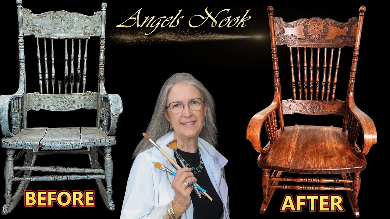 Antique Rocking Chair Restoration | Step-by-Step DIY with Heirloom ...
