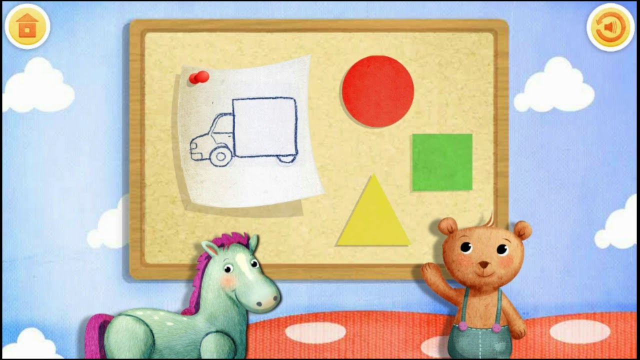 🎮 Learn Kids Shapes&Colors. A training game for kids. Circle, triangle ...