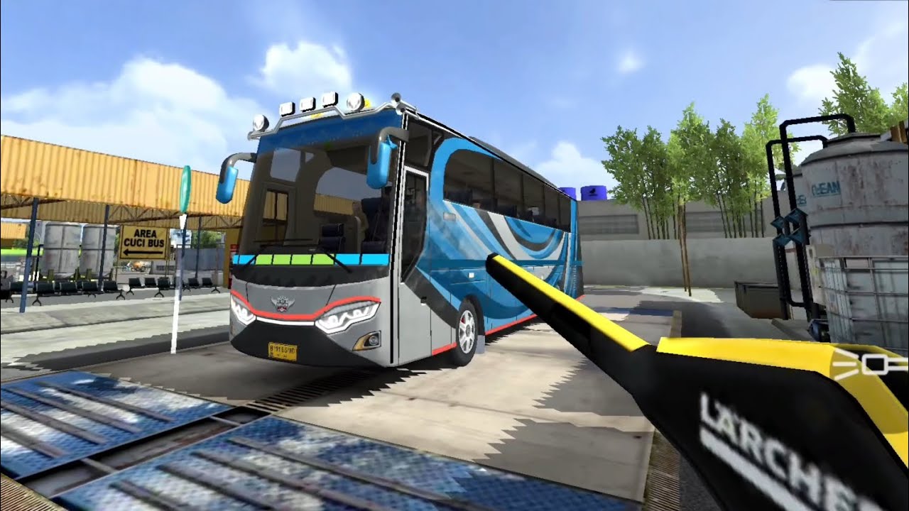 How To Washing Bus On Service Station. - YouTube