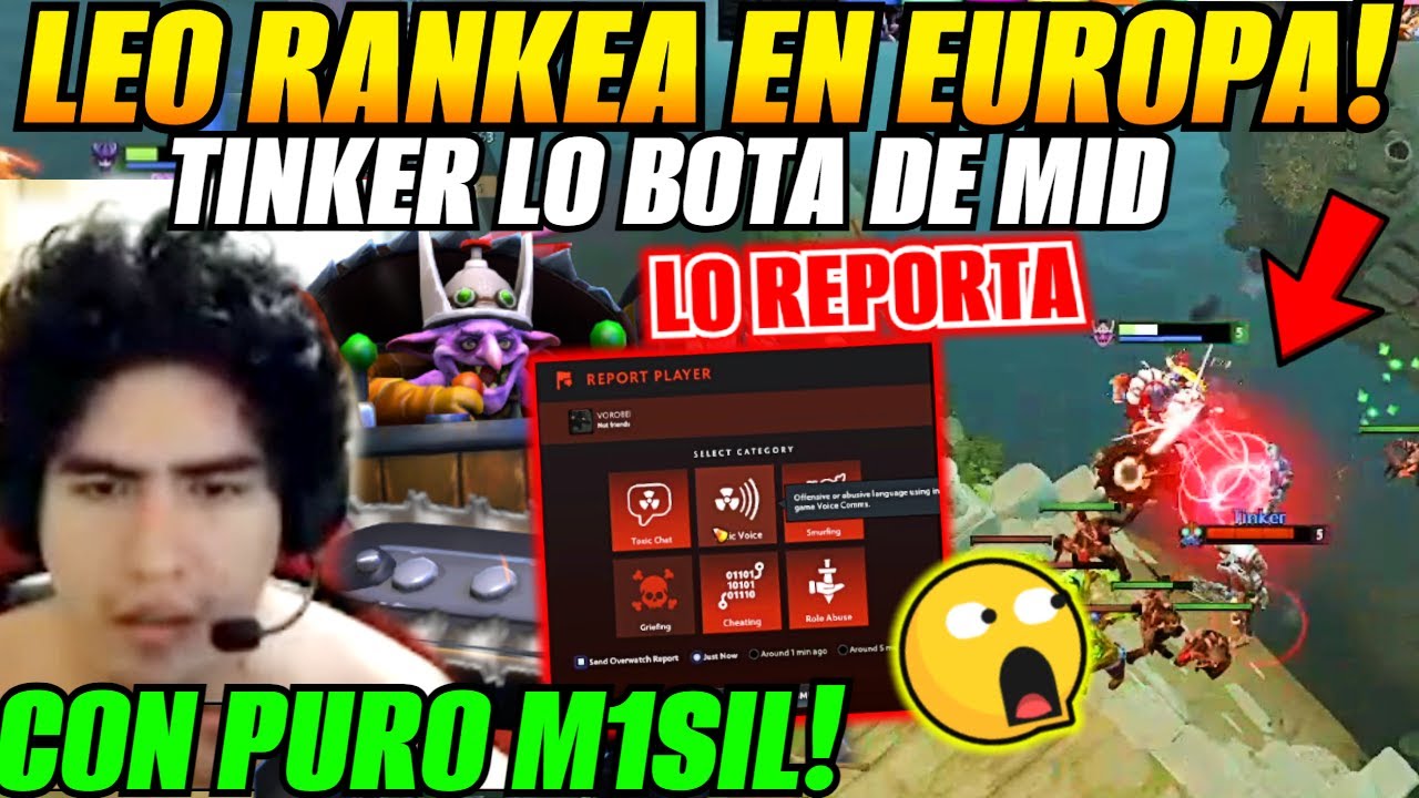 😲LEO en server Europa! TINKER lo bota de MEDIO y lo REPORTA!😲LEOSTYLE ...