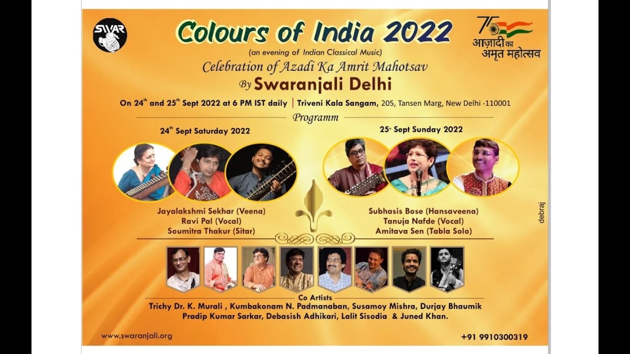 Vidwan Soumitra Thakur | Sitar | Durjay Bhaumik | Colours of India ...