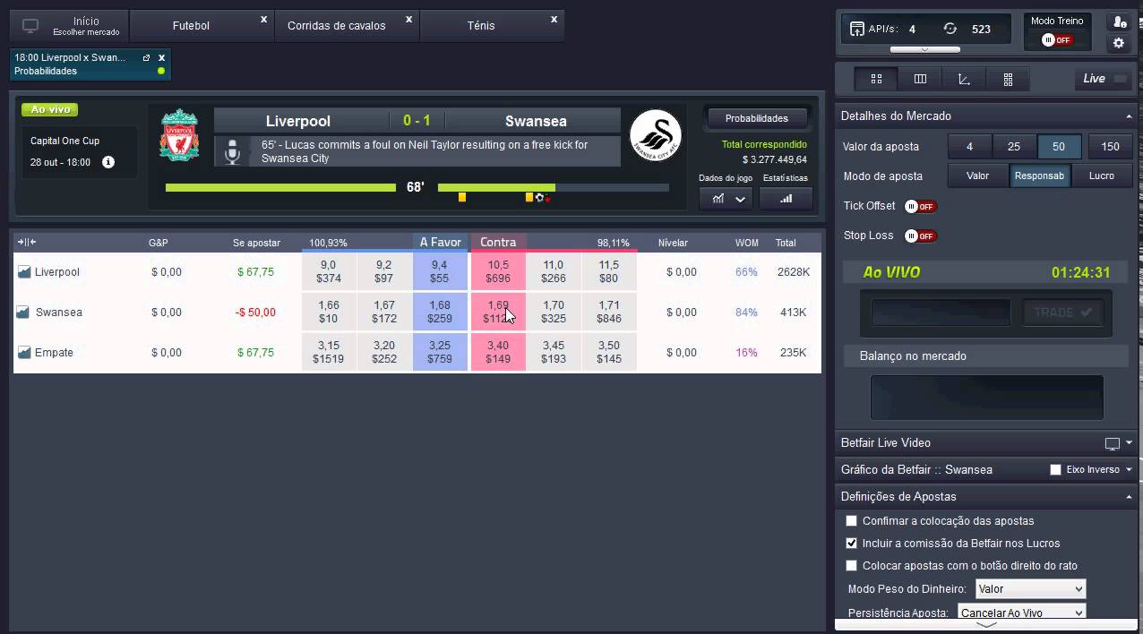 Traderline - Sobre a Vista em Grelha Igual a da betfair - Parte 3 de 5 ...