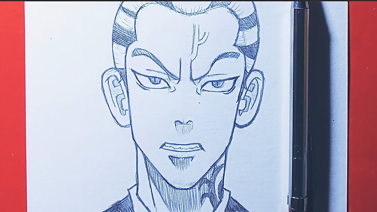 Easy Anime Drawing|how to draw Taiju Shiba from Tokyo Revengers - YouTube