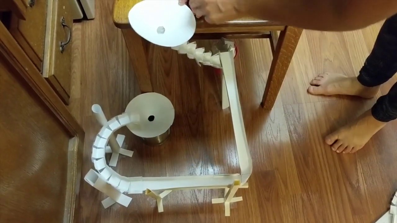 Building a Paper Marble Coaster Tutorial - YouTube