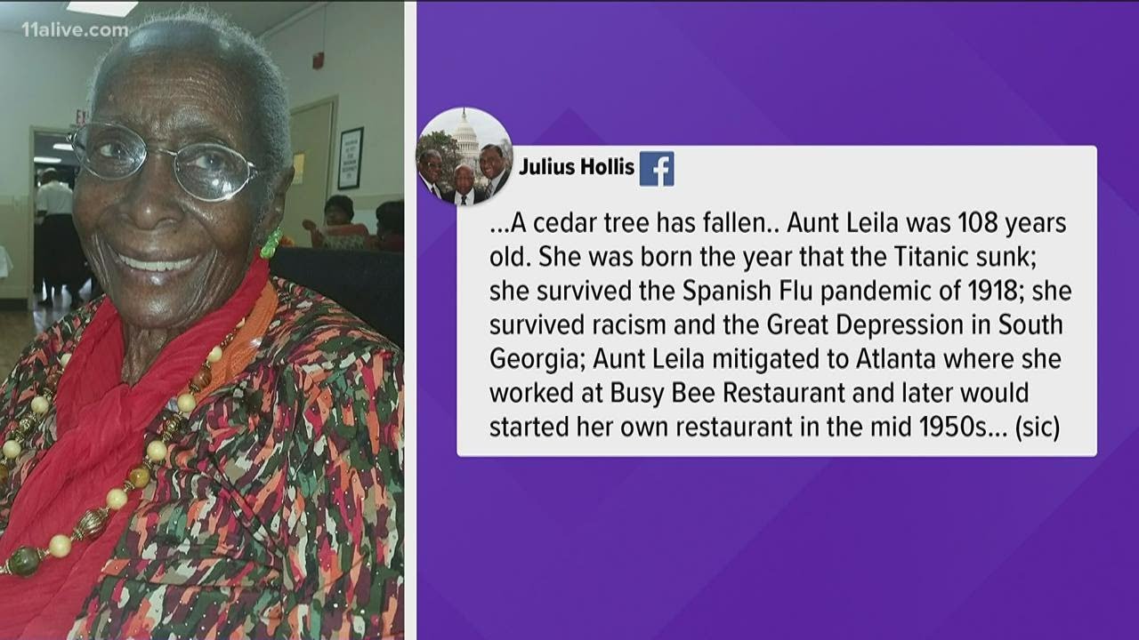 Remembering Leila Williams: 108-year-old woman at center of Civil ...