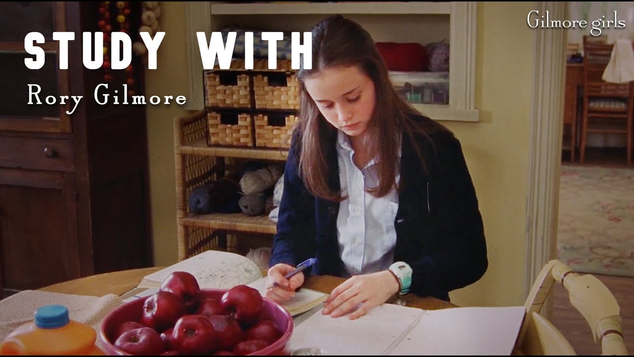 Study time with Rory Gilmore 🌧️ Gilmore Girls 🏡 - YouTube