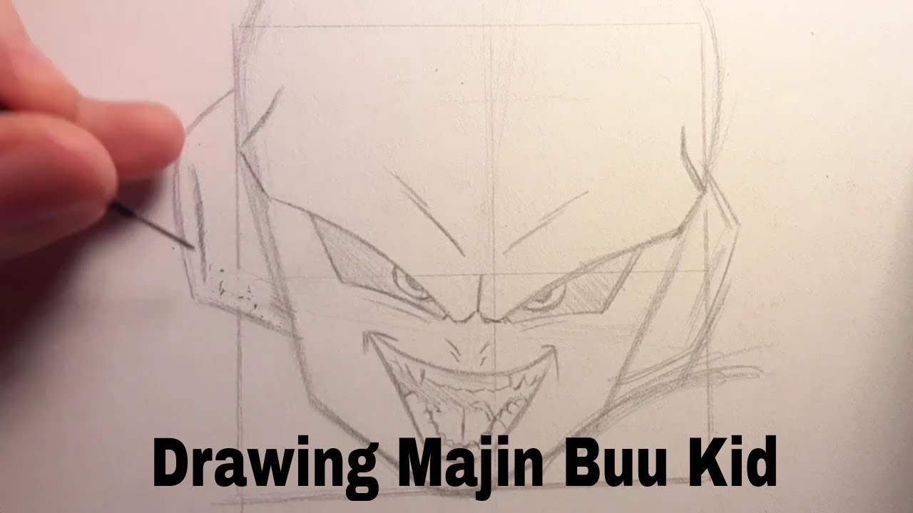Drawing Majin Buu Kid - YouTube