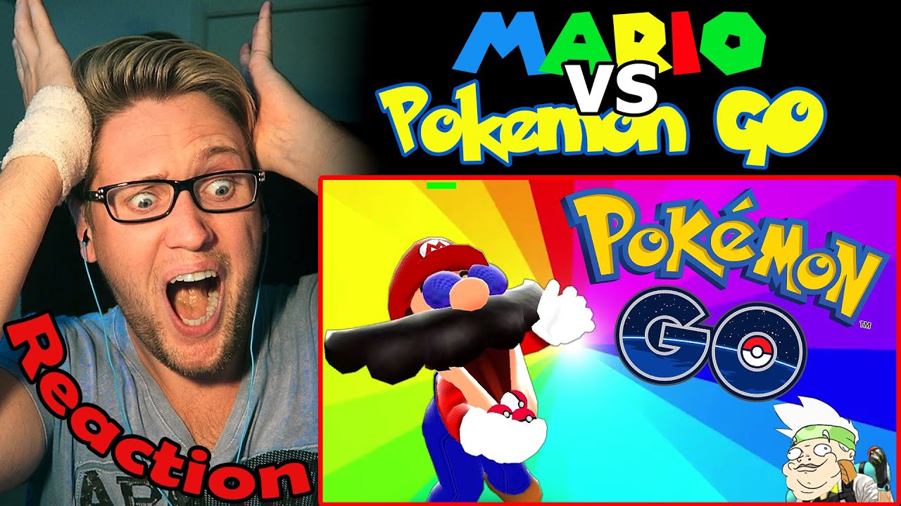 SM64: Mario VS Pokemon GO REACTION! | MARIO'S "POKÉ BALLS"! | - YouTube
