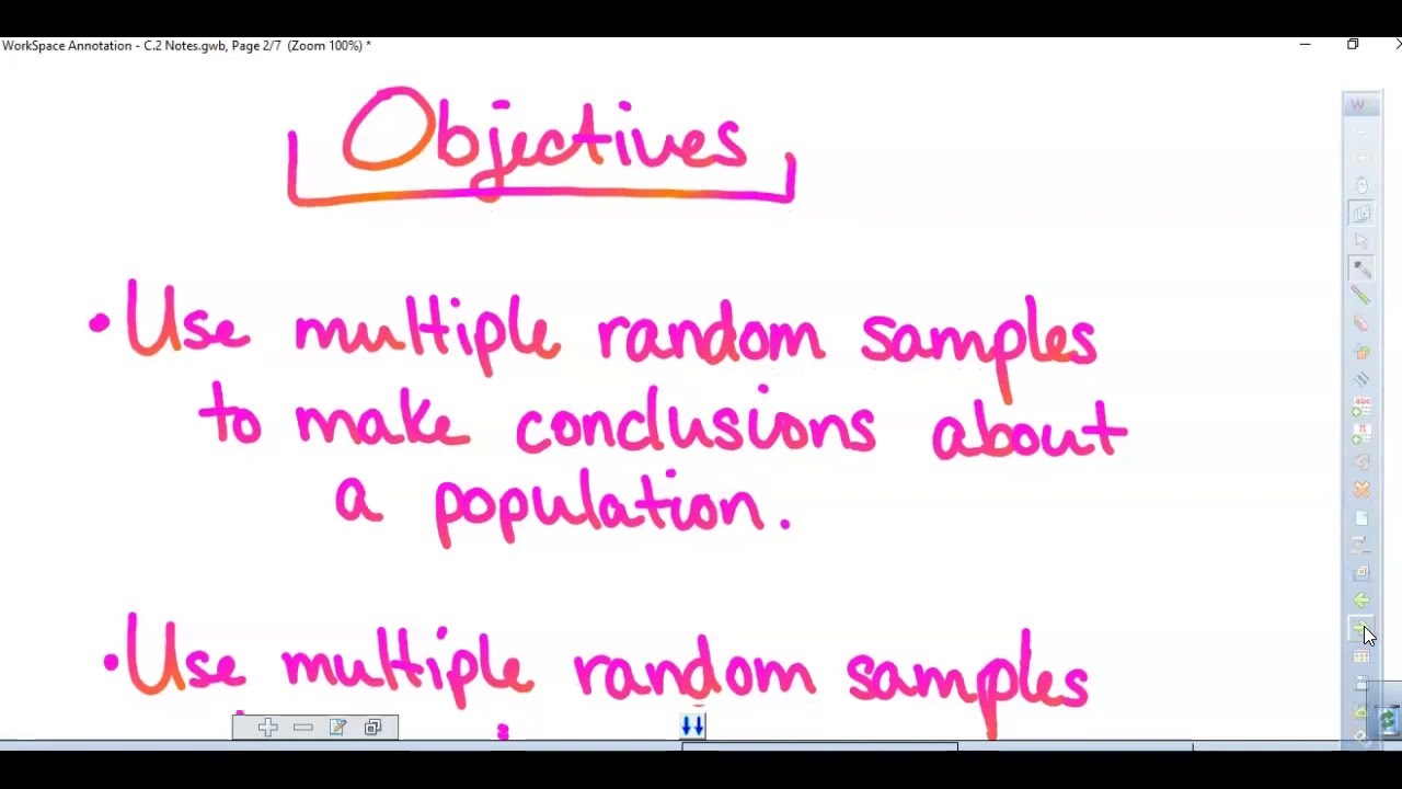 Using Random Samples to Describe Populations - YouTube