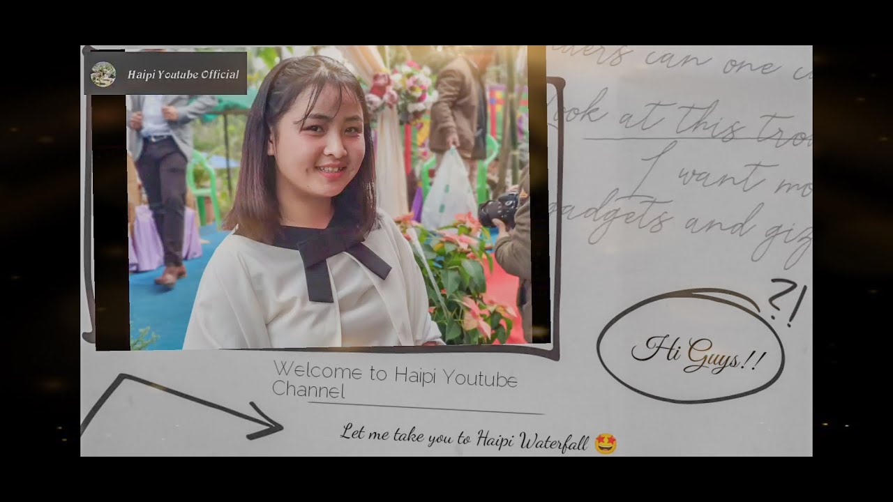 HAIPI WATERFALL vlog : Follow Miss Houithem ( Chavang fall ) 🌧️📷🤩 # ...