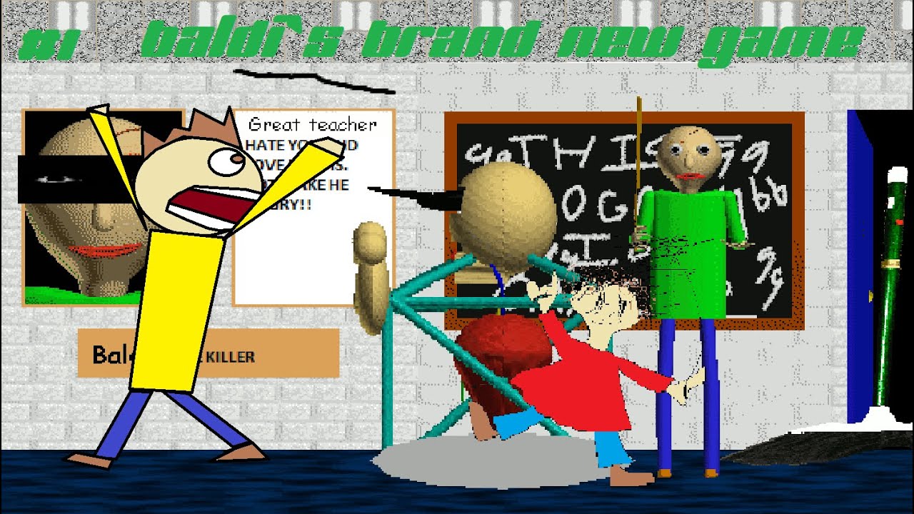 Baldi`s brand new game! прохождение без читов и монтажа. - YouTube