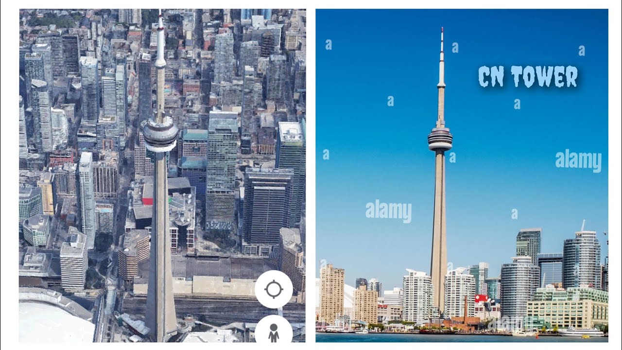 CN Tower Toronto Canada || 3D View || #Canada [ VIJAY 3D MAPS ] - YouTube