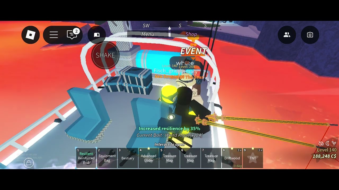 (ashfall event in fisch!) new fish - YouTube