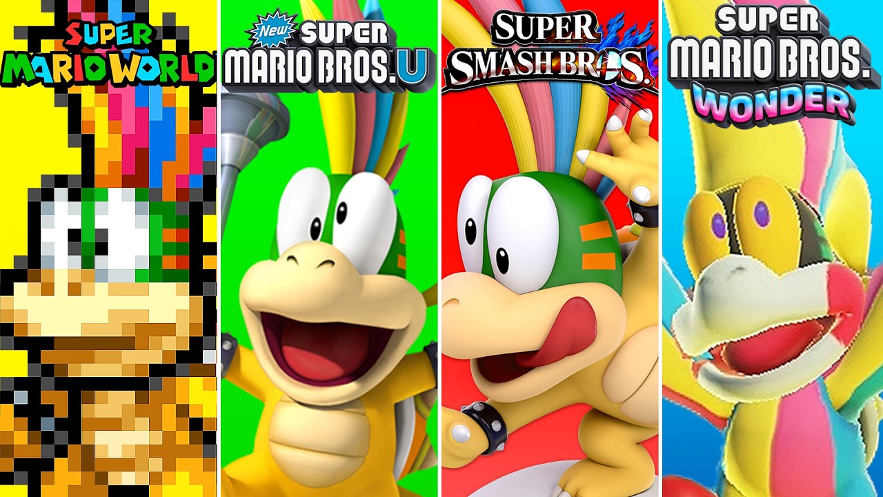 Evolution of Lemmy Koopa in Super Mario (1988-2026) - YouTube