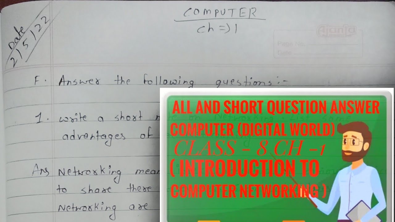 Computer # Class - 8 # Ch - 1(Introduction To Computer Networking ...
