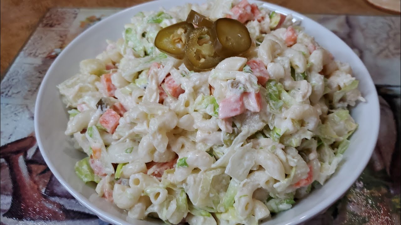 ENSALADA DE POLLO CON PASTA DE CODITOS - YouTube