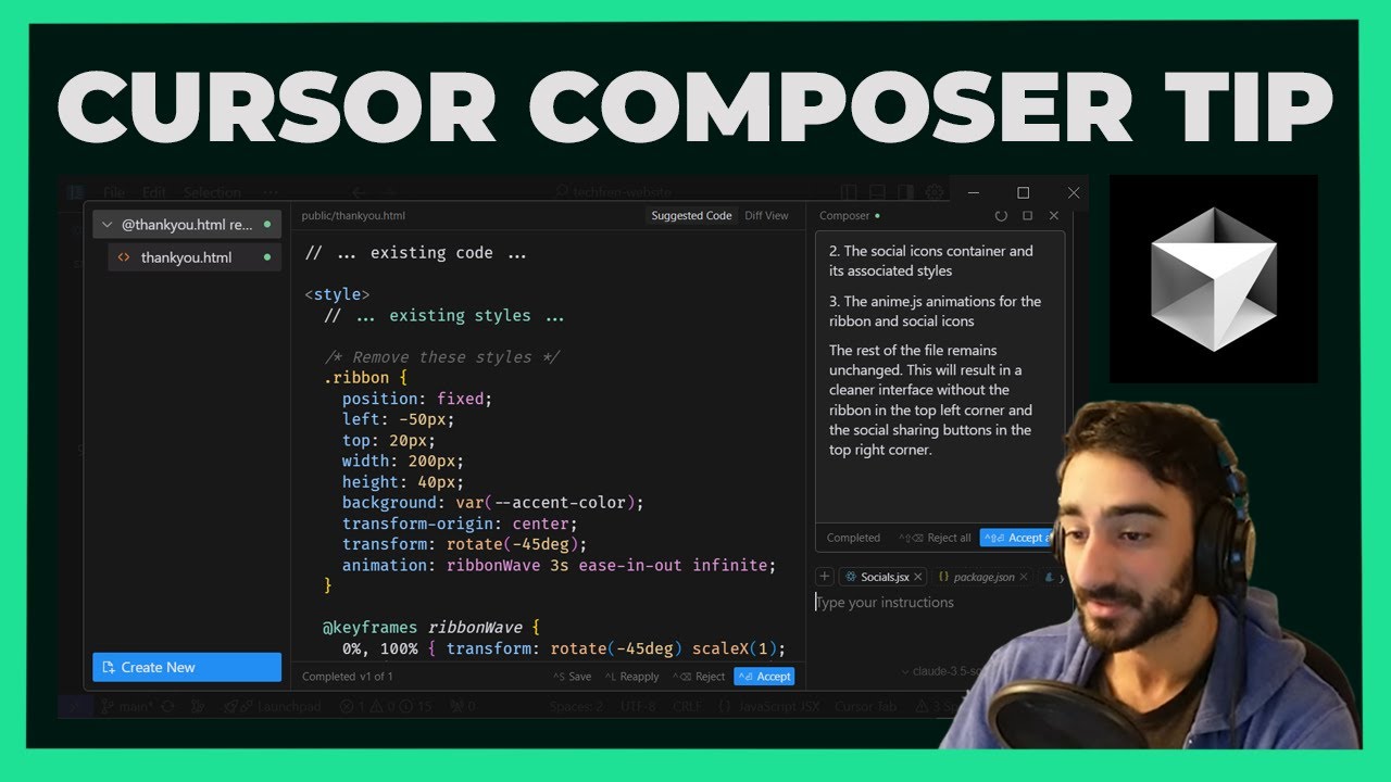 Cursor Composer vs Chat - Quick Tip - YouTube
