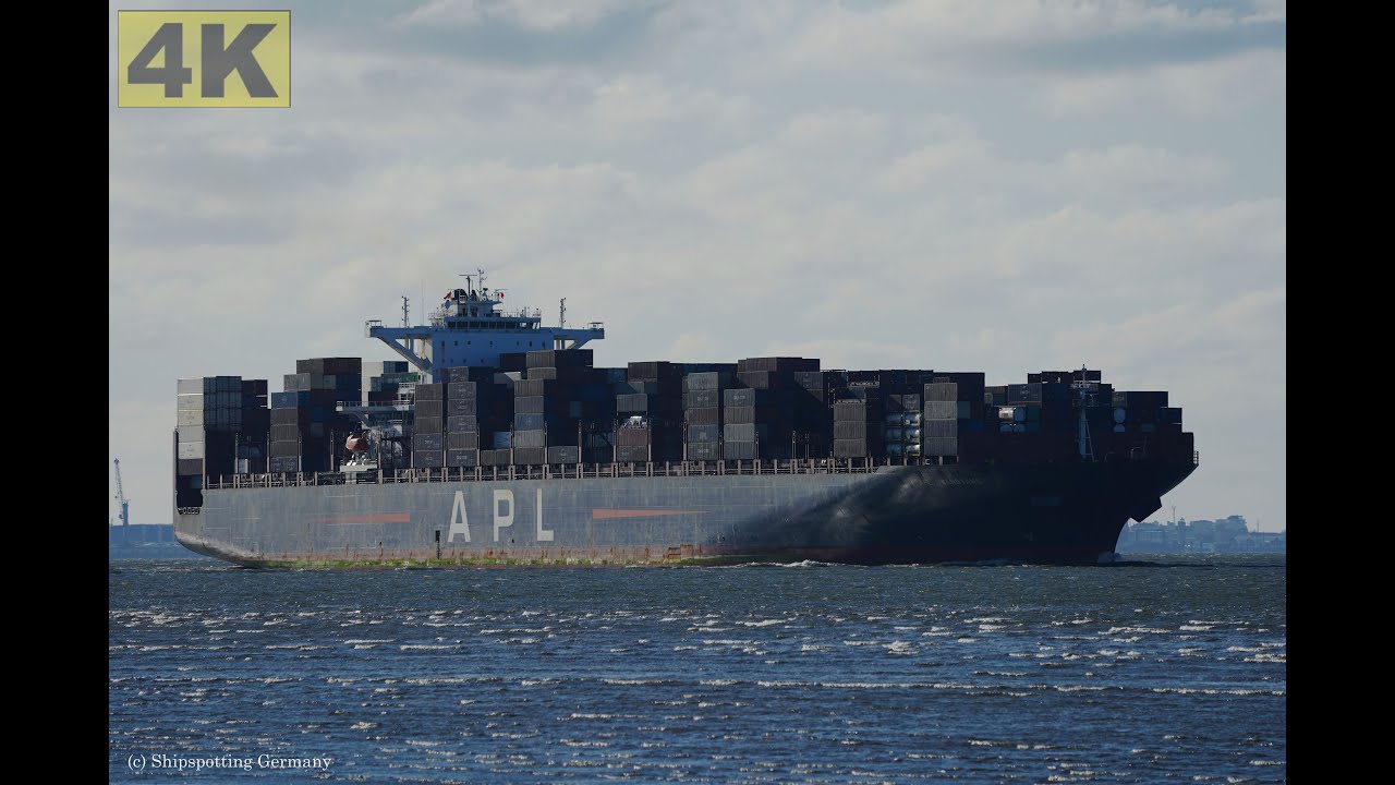 APL GWANGYANG - Shipspotting Germany 🇩🇪 IMO 9461879 - River Elbe near ...