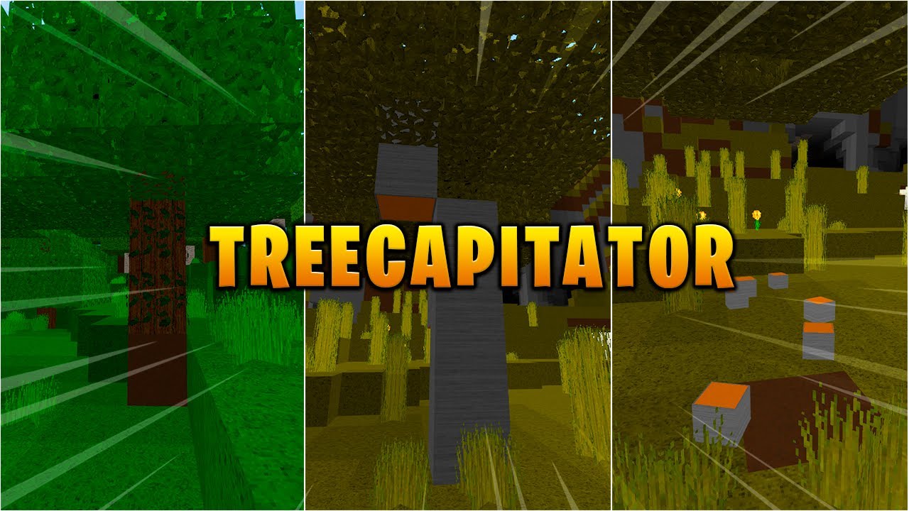 EL MEJOR MOD Treecapitator PARA MINECRAFT PE 1.19 | Addon - YouTube