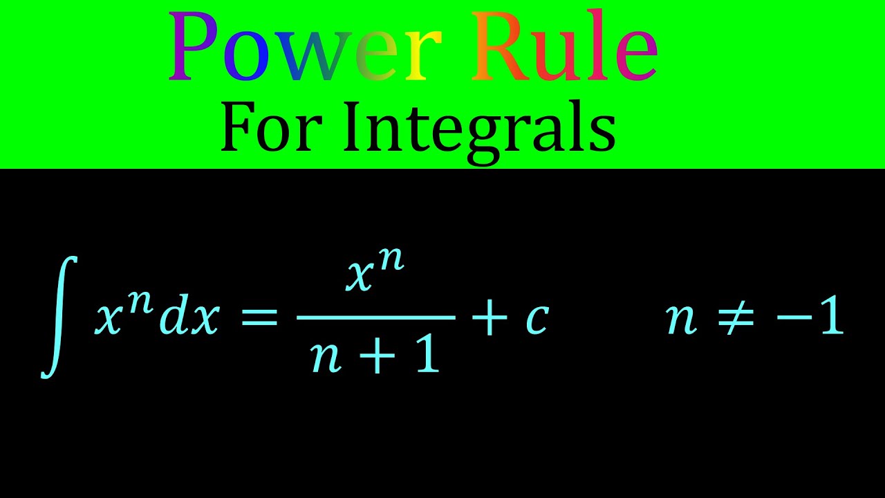 Power Rule For Integrals Basic Integration Formulas YouTube power-rule-for-integrals-basic-integration-formulas-youtube