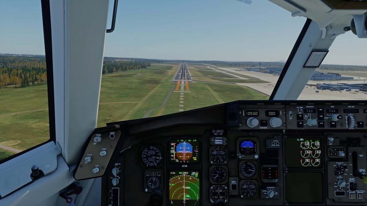 Cologne EDDK Landing | FlightFactor B753 - YouTube