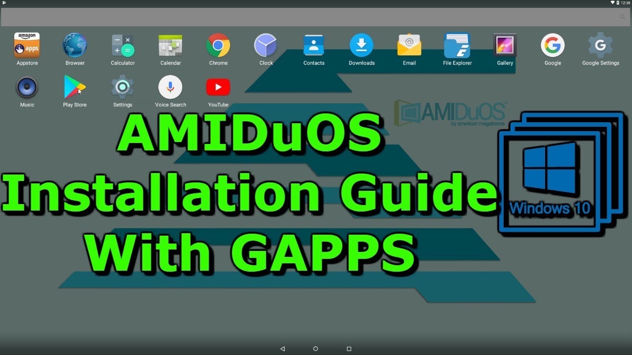AmiDuOS 2018 Complete Installation Guide With GAPPS (Android Emulator ...