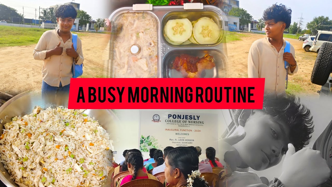 A busy morning routine | Aslam's first day of college routine |5Am ...