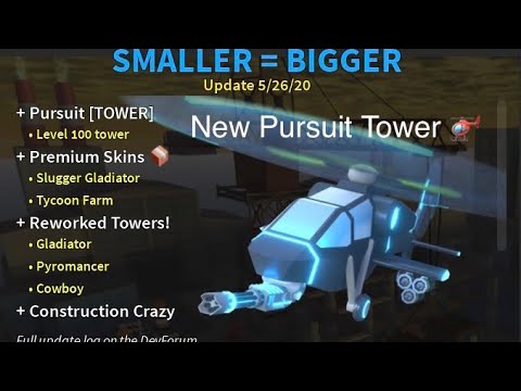 NEW PURSUIT TOWER( New Update Tds)- Tower Defence Simulator ROBLOX ...