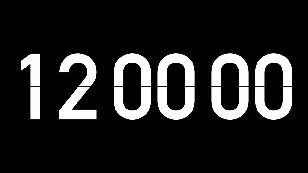 12 hours countdown, Timer & alarm flip clock. - YouTube
