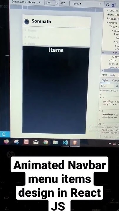 Mind-Blowing Animated NavBar Menu Items in React Js - You Won't Believe #ReactJs #shorts - YouTube