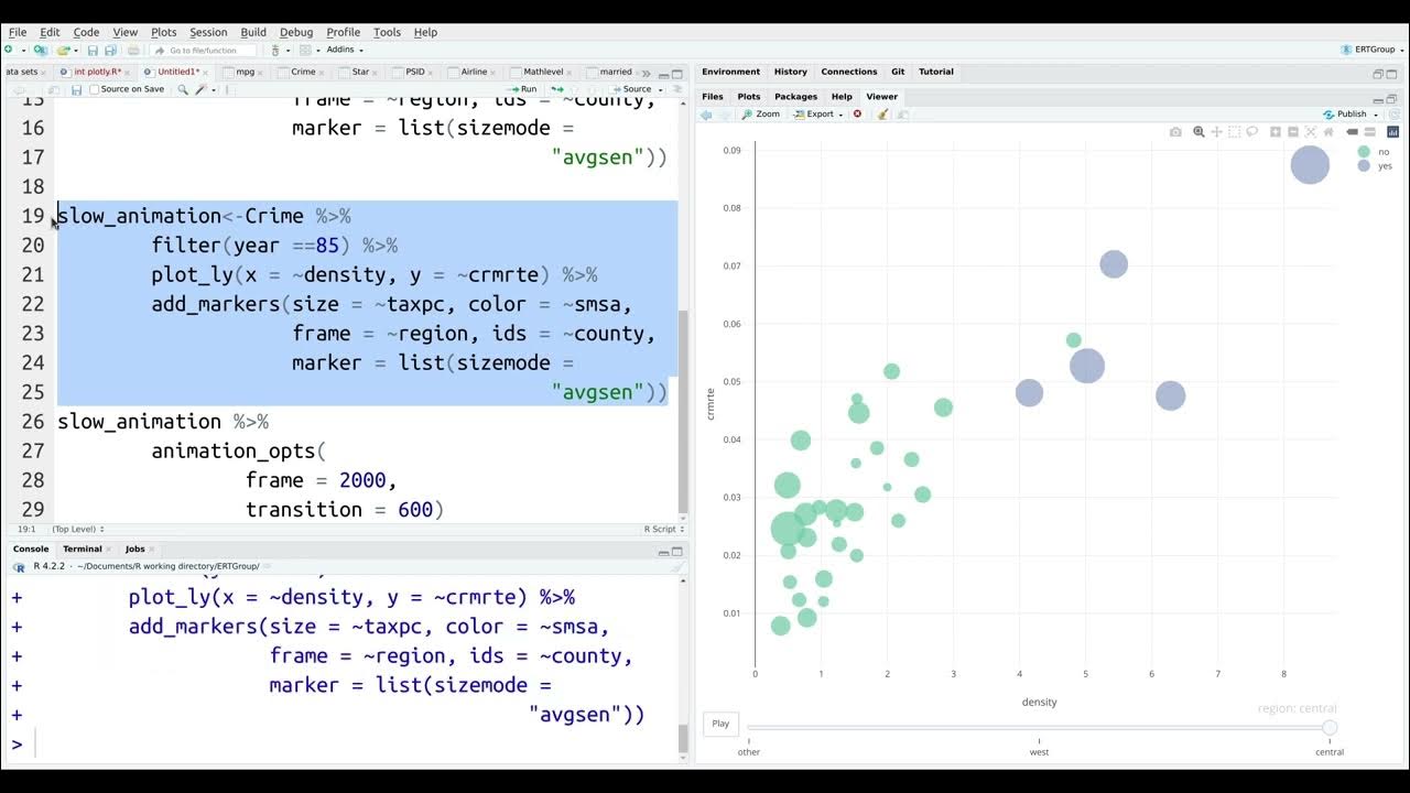 Animation with Plotly in R - YouTube