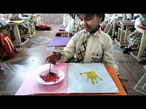 Hand Impression Hen Activity of class LKG @aafiyahkidsschool - YouTube
