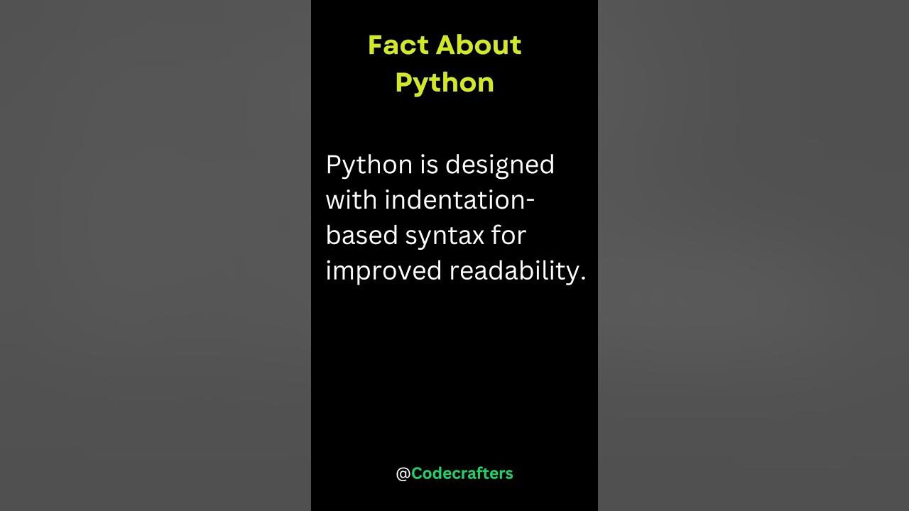 Fascinating Facts About Python No 4 Python Programming Coding