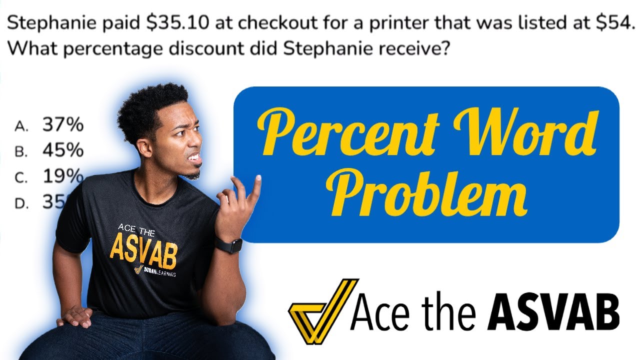 ASVAB Arithmetic Reasoning - Practice Test Problem: Percent Discount ...