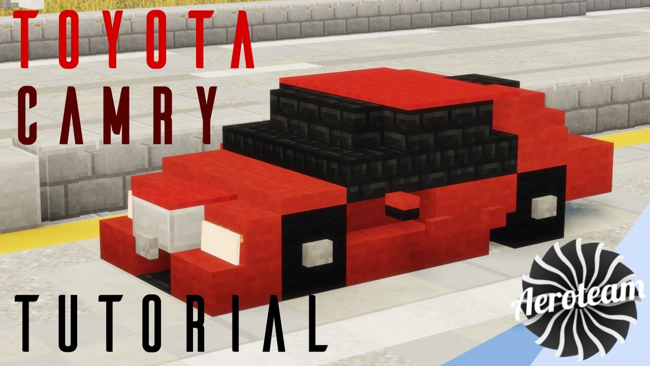 Minecraft Toyota Camry Tutorial | [1.5:1 Scale] - YouTube