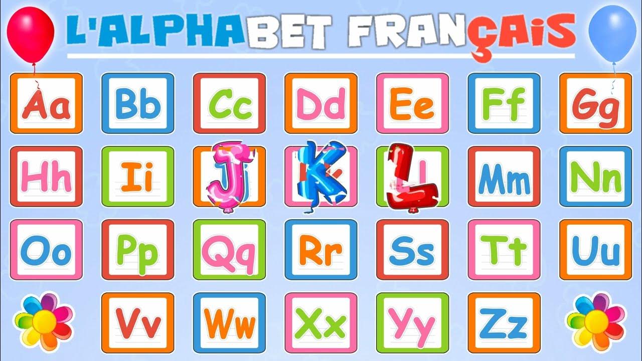 Французька абетка для дітей відео-урок / L'alphabet français pour les ...