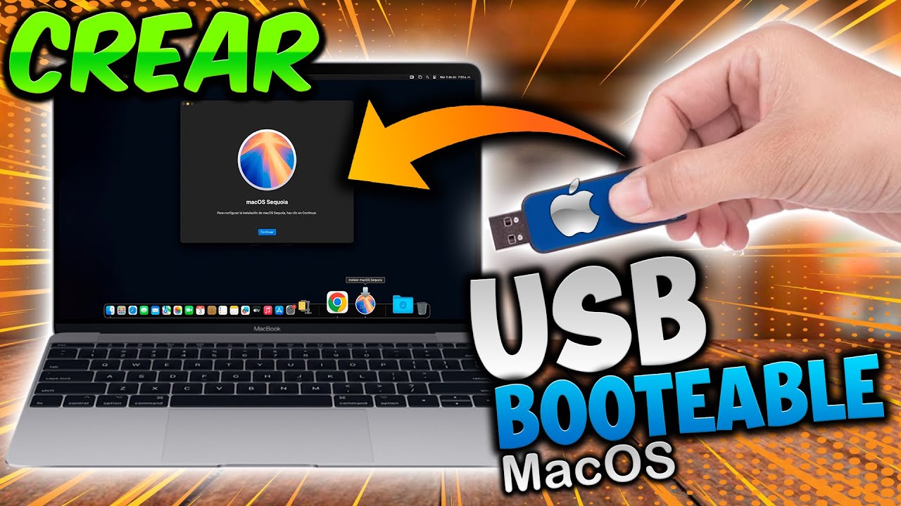 Crear instalador USB Booteable de macOS Sequoia y Otras Versiones - YouTube
