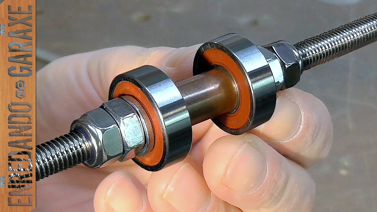 Eje con rodamientos para lijadora de disco - YouTube