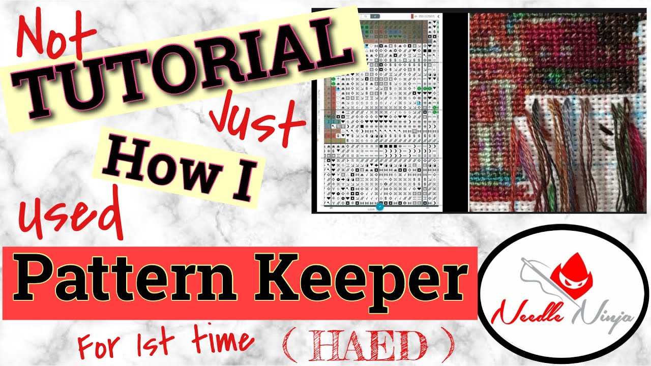 Flosstube #52 / Pattern Keeper 1st try , HAED / Not Tutorial, just how I do things - YouTube