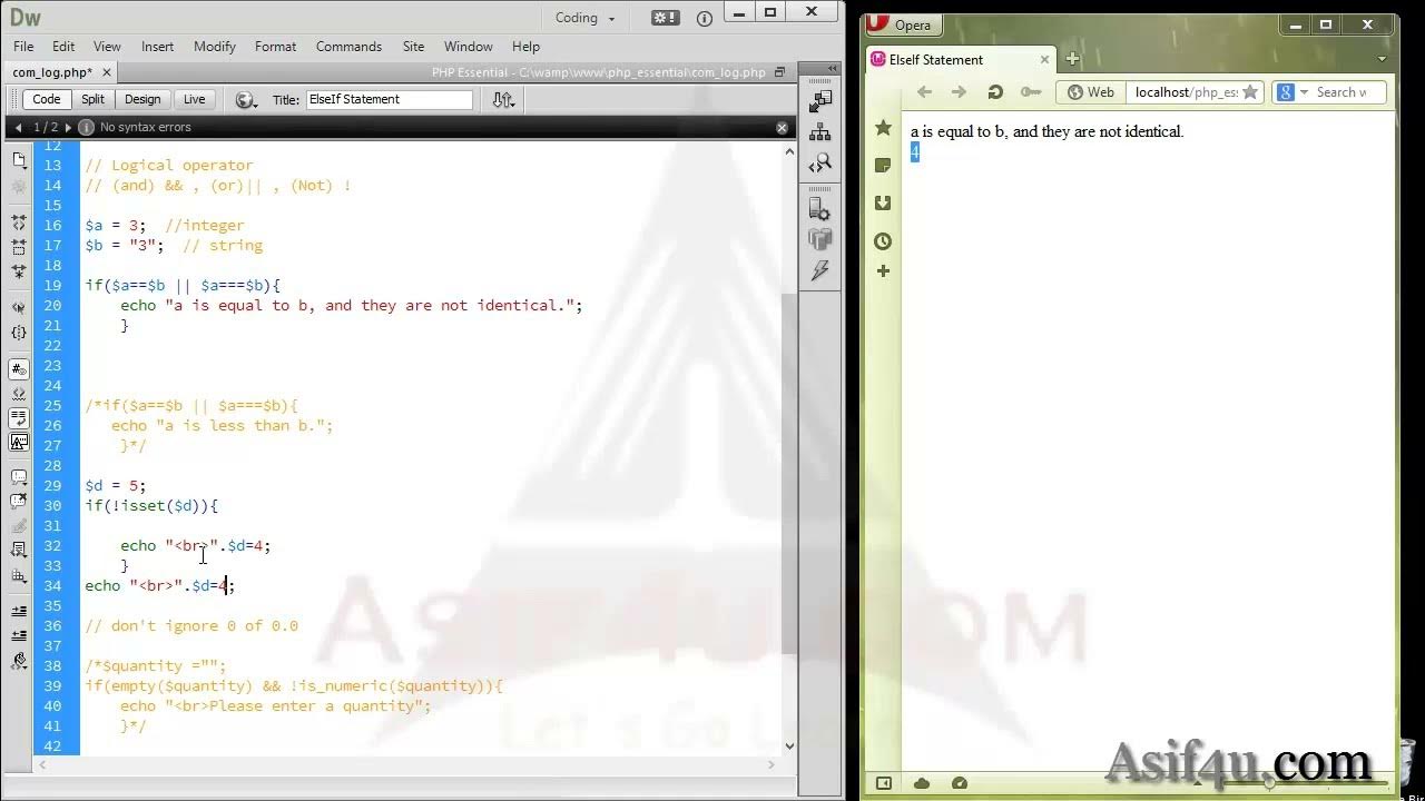 PHP and Mysql Essential Bangla 28 logical and comparison operator in php - YouTube