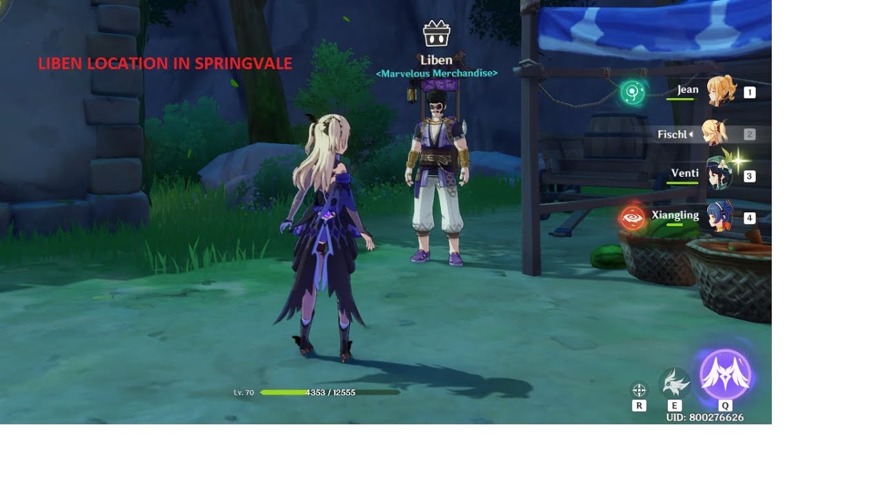 LIBEN Location (Springvale) Genshin Impact. - YouTube