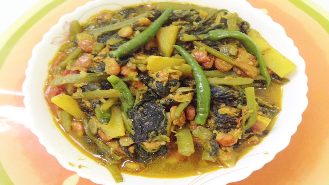 পুই চিংড়ি রেসিপি | পুঁই শাক দিয়ে চিংড়ি রান্না | Pui Shaak Chingri ...