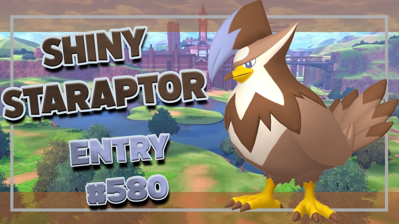 Shiny Staravia/Staraptor via DP Pokeradar! Shiny Living Dex #580! - YouTube