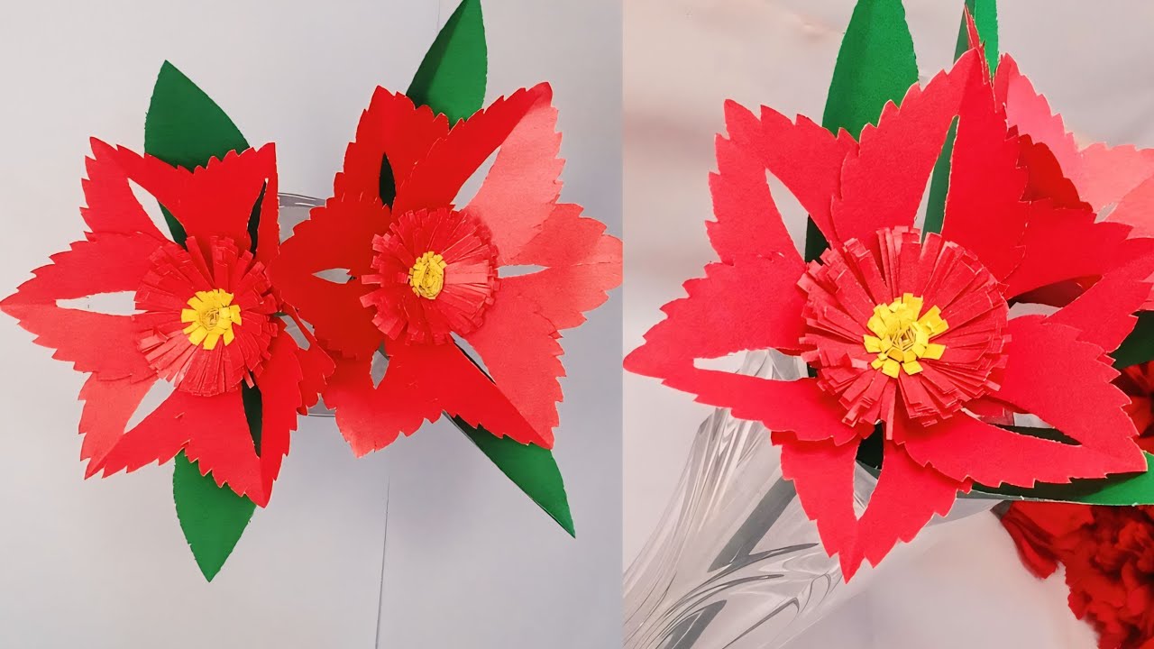Beautiful Paper Flower Craft | howto making easy flower step by step ...